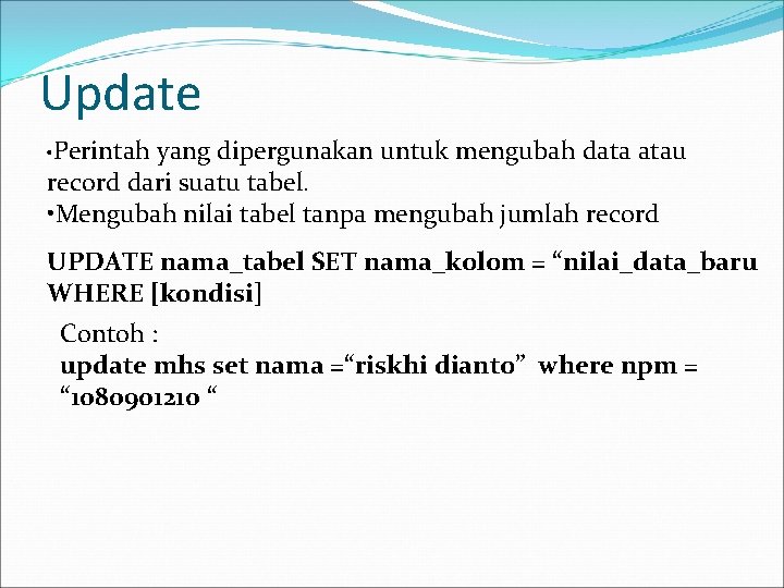 Rekayasa Perangkat Lunak Materi 1 Database Ritzkal S