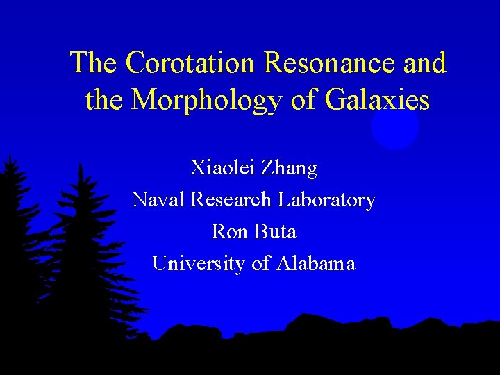 The Corotation Resonance and the Morphology of Galaxies