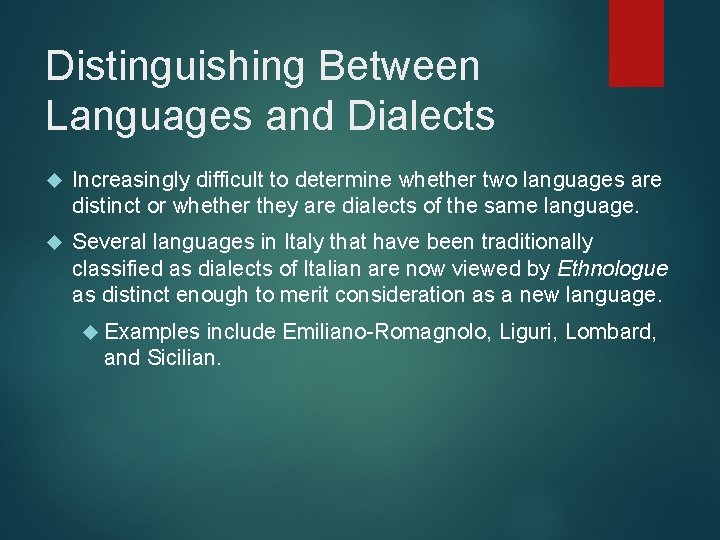 Why Do Individual Languages Vary Among Places KEY