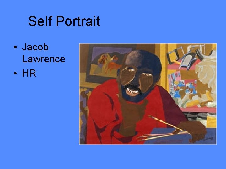 American Art Review Self Portrait Jacob Lawrence HR
