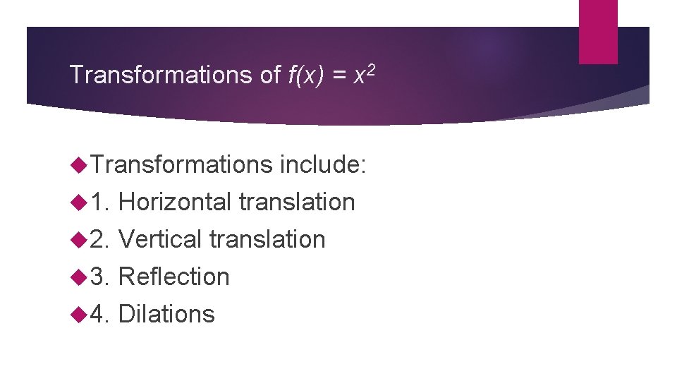 Bell Ringer 1 What is the Quadratic Formula
