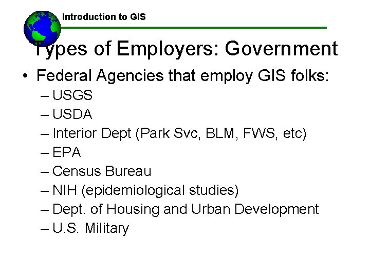 Introduction to GIS A Brief Guide to GIS
