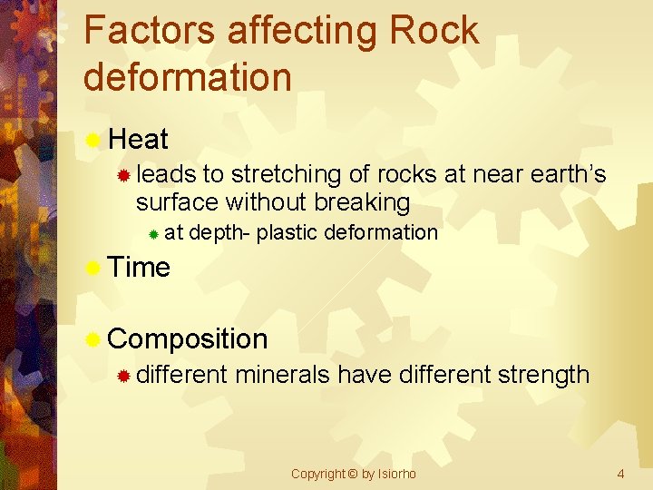 Geologic Structures By Dr S A Isiorho Copyright