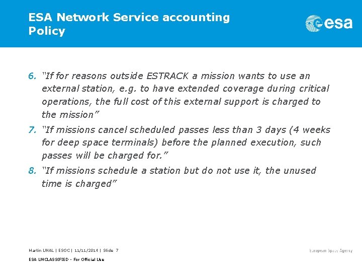 ESTRACK KPI for Network Service accounting Performance measurement