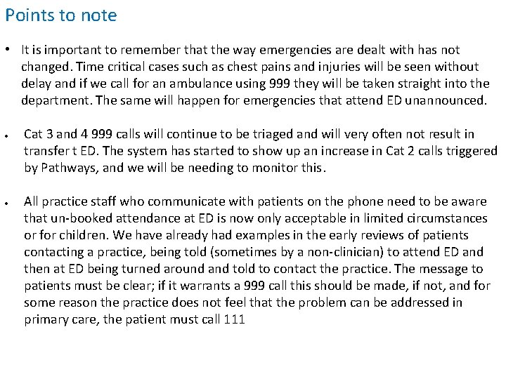 Portsmouth SE Hampshire NHS 111 First UPDATE BRIEFING