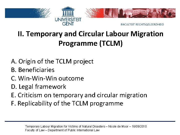 Temporary Labour Migration for Victims of Natural Disasters