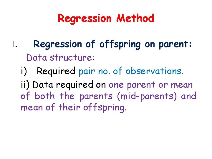ANIMAL GENETICS BREEDING UNIT II Principles of Animal
