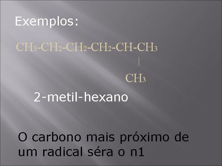 NOMENCLATURA DE HIDROCARBONETOS Prof Francisco Sallas Nomenclatura A