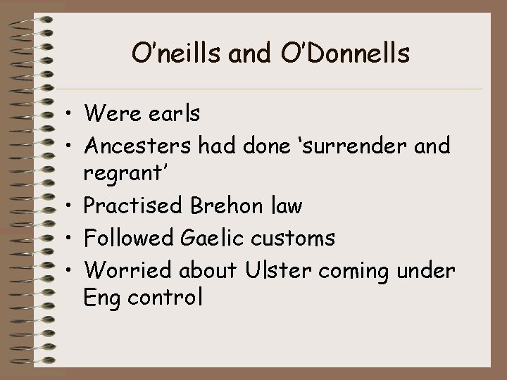 KING JAMES PLANTATION 2 ND YR Ulster By