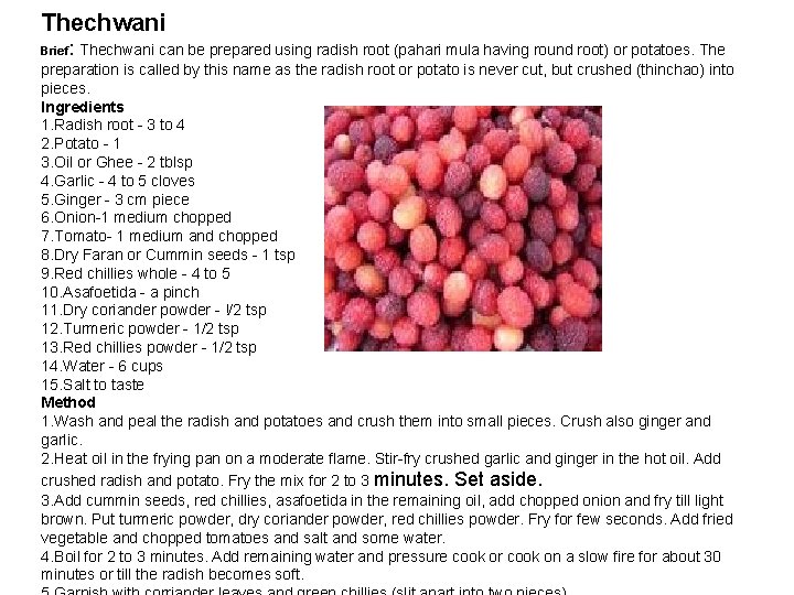 Jhangore ki Kheer Brief Sweet dish prepared with