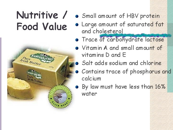 Milk Products Butter Cream Yoghurt PDST Home Economics