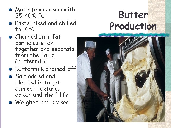Milk Products Butter Cream Yoghurt PDST Home Economics