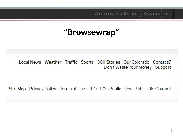 Privacy Policies and Terms of Use What Broadcasters