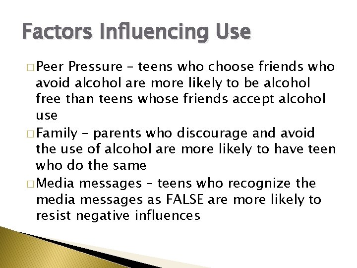 Choosing to Be Alcohol Free Facts Alcohol a
