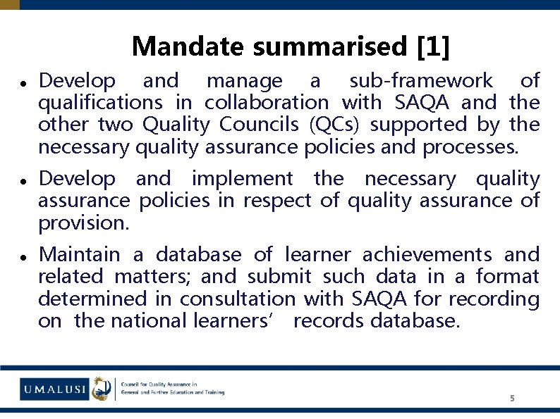 PRESENTATION OUTLINE BACKGROUND AUDIT REPORT PART A PERFORMANCE