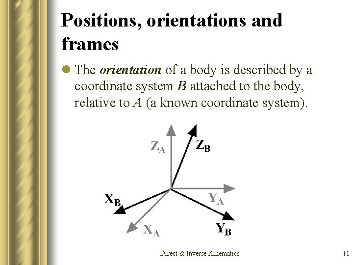 Direct Inverse Kinematics Algorithmic Robotics and Motion Planning