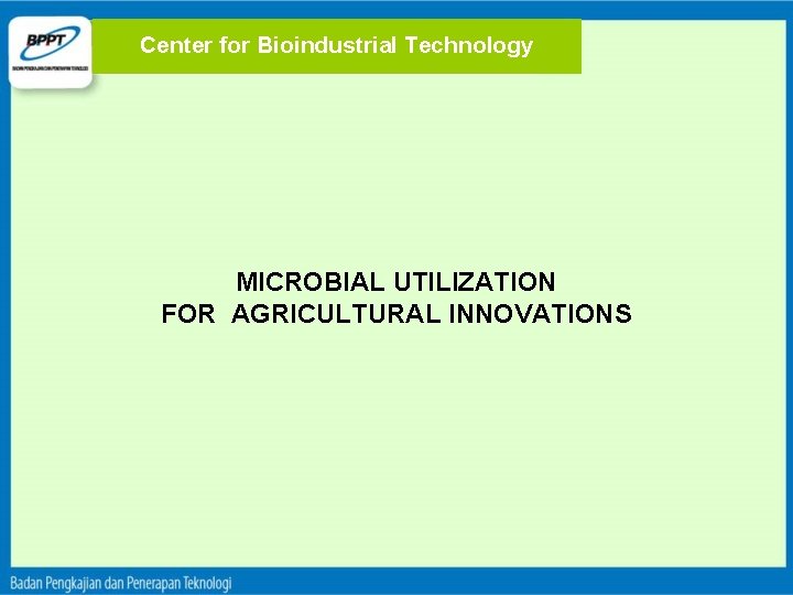 MICROBIAL UTILIZATION FOR AGRICULTURAL AND BIOINDUSTRIAL INNOVATIONS Center