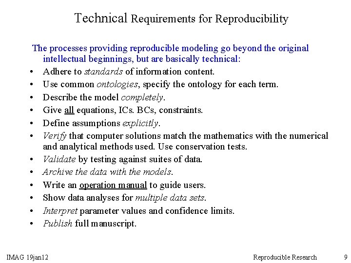 The Project File A Template for Reproducible Research