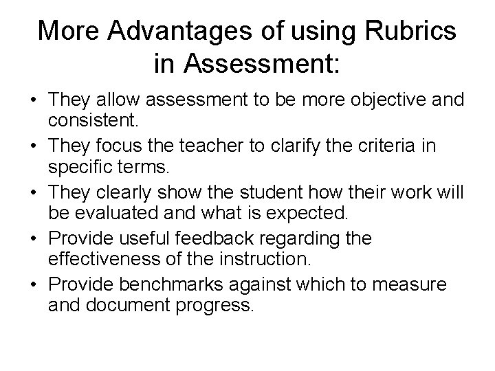 Make Room for Rubrics Creating and Using Rubrics