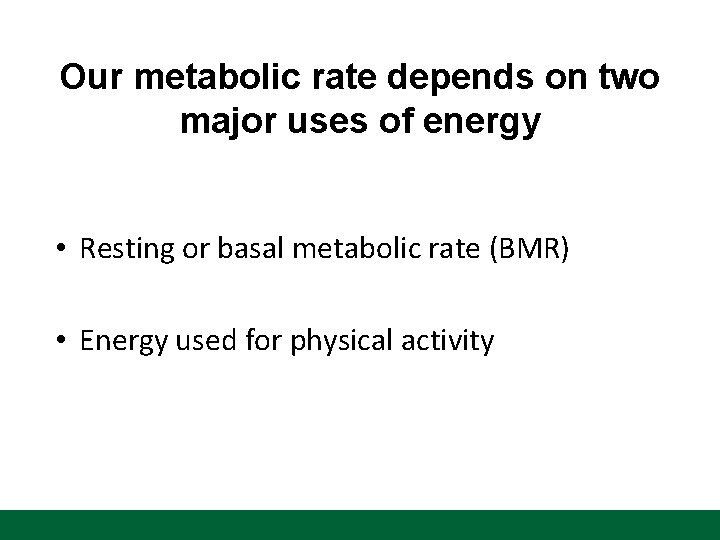 Metabolic Diseases Lesson 3 2 What is fast
