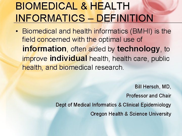 TEACHING BIOMEDICAL INFORMATICS LIBRARY AS PARTNER Evelyn B