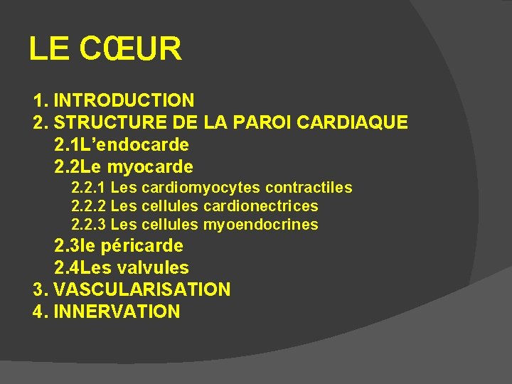 LE CUR LE CUR 1 INTRODUCTION 2 STRUCTURE