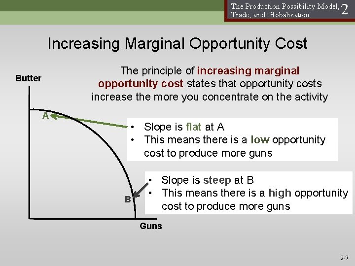 The Production Possibility Model Trade and Globalization 2