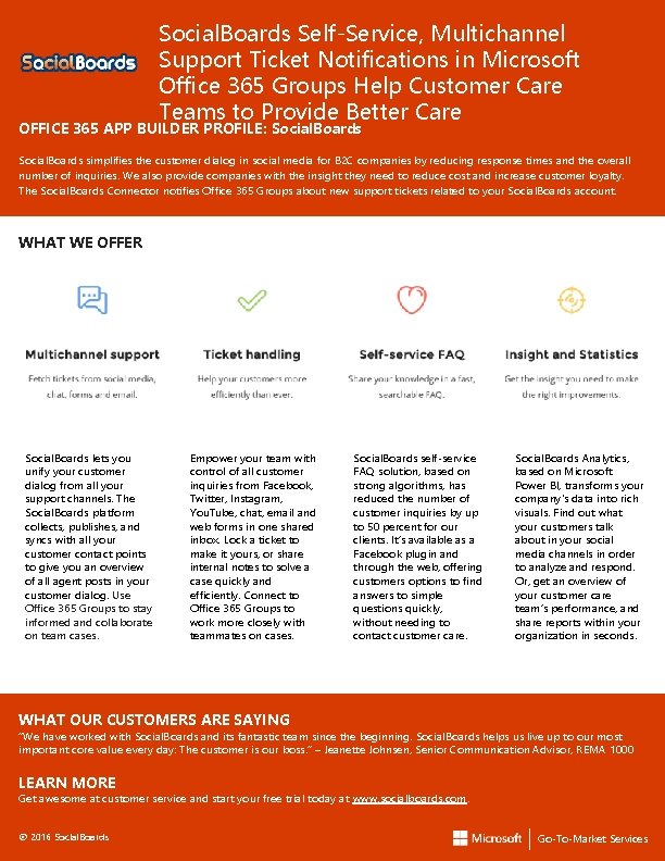 Social Boards SelfService Multichannel Support Ticket Notifications in