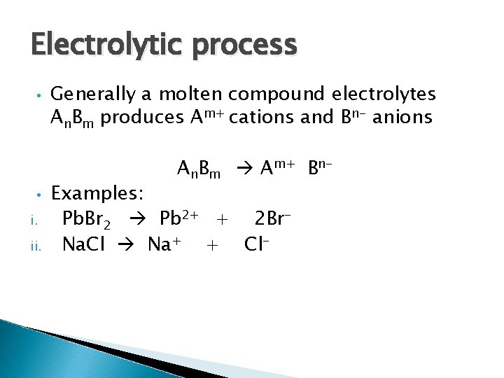 TOPIC 6 ELECTROCHEMISTRY By Chemistry Lecturer School of