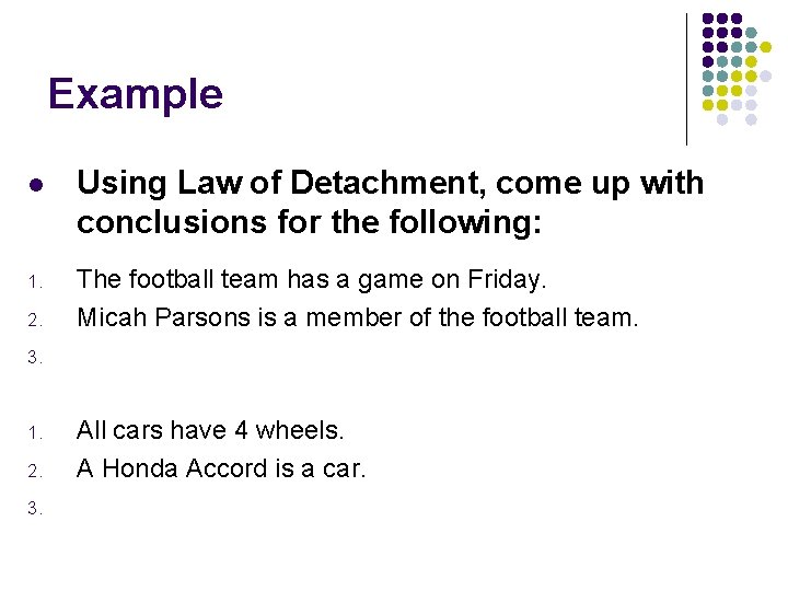 2 4 Deductive Reasoning Honors Geometry Vocabulary l