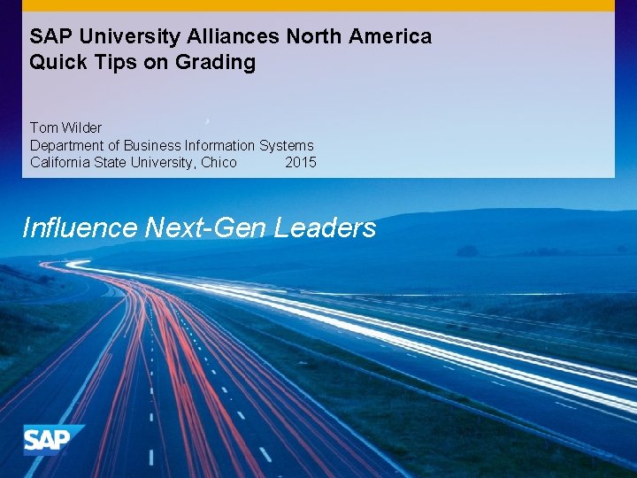 SAP University Alliances North America Quick Tips on