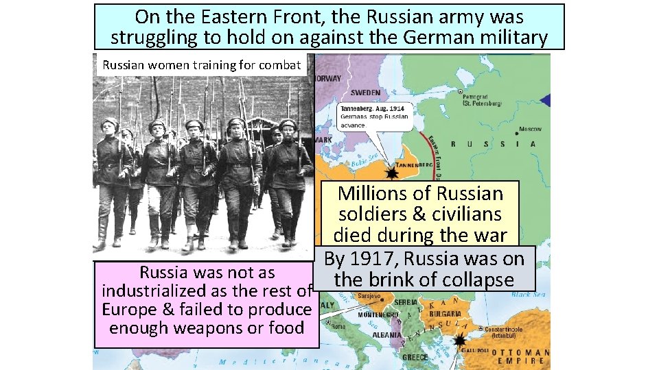 Fighting WWI Part II New weapons were invented