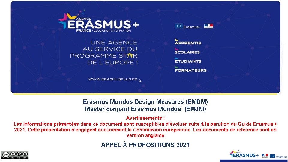 Erasmus Mundus Design Measures EMDM Master conjoint Erasmus