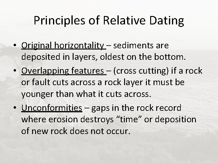 Understanding Geologic Time How old is it How