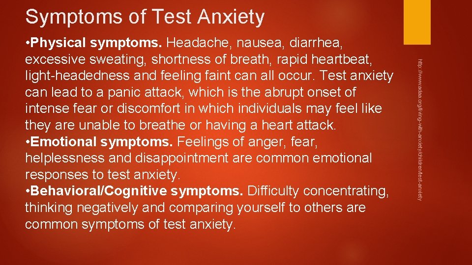 Test Anxiety CAUSES SYMPTOMS AND HOW TO MANAGE