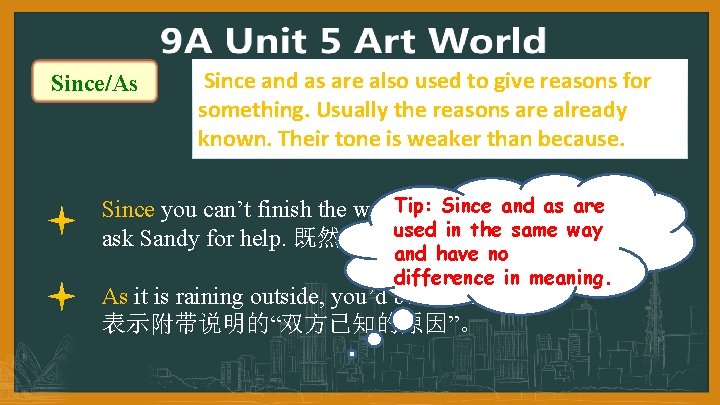 What to learn 1 How to use because