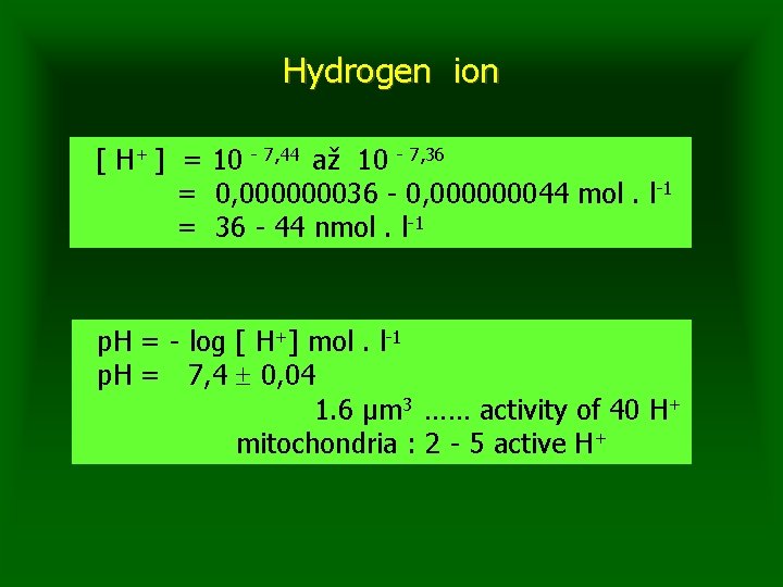 ACID BASE DISORDERS Prof M Tatr Dept of