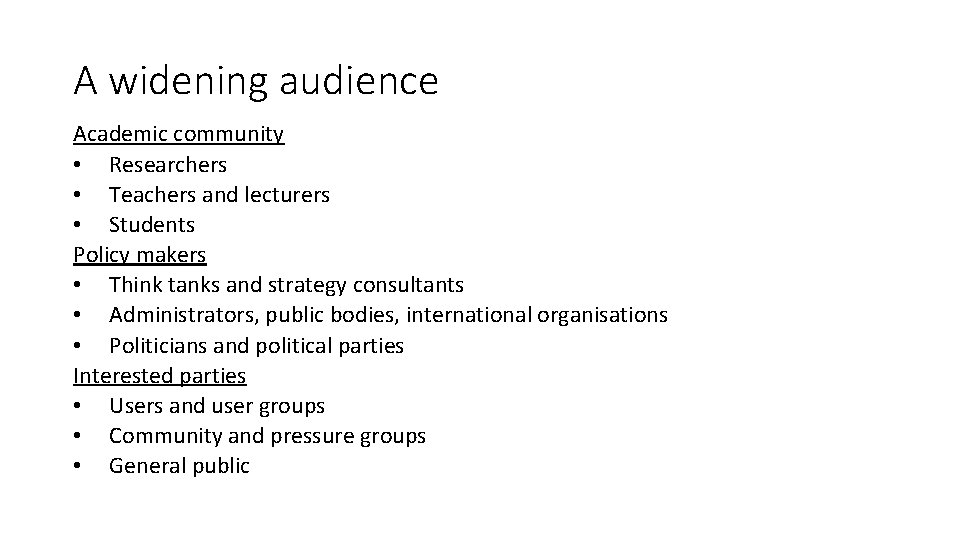 University of Bristol Poverty Research Methods Effective dissemination