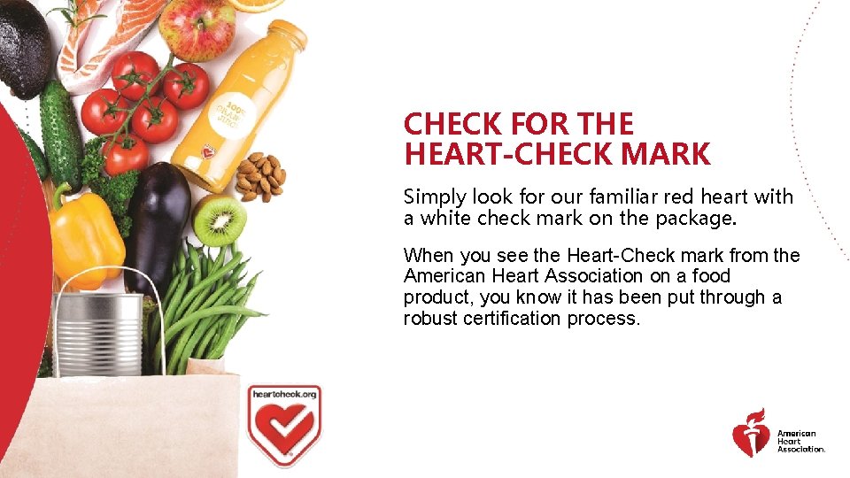 HEALTHY FOR GOOD Healthy Eating American Heart Association