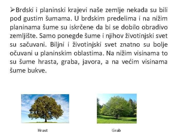 Flora i Fauna Srbije Sve bijlne vrste koje