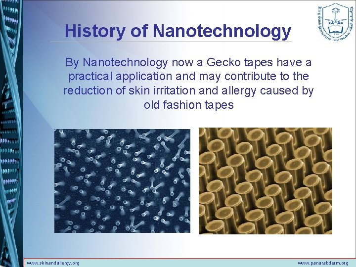 The use of Nanotechnology in Dermatology Omar Abdulaziz