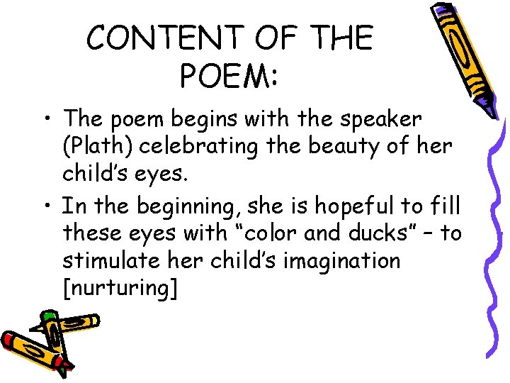 CHILD By Sylvia Plath Pg 196 Child Read