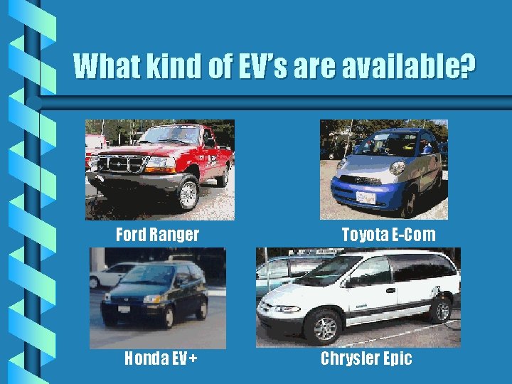 Electric Vehicles The I C E age is