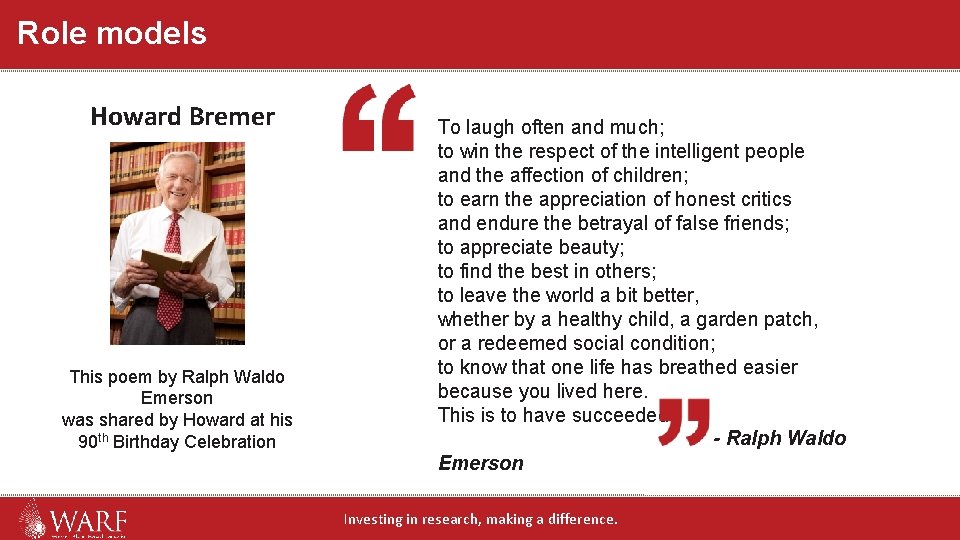 Social Action Committee and One WARF Gives Back