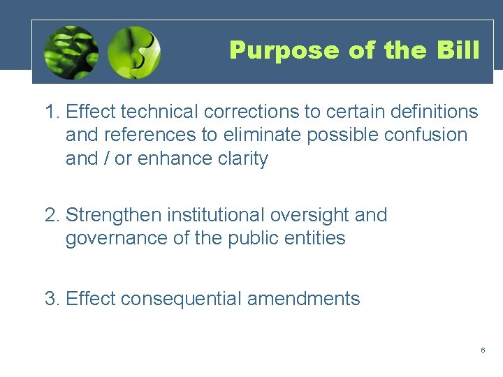 Science and Technology Laws Amendment Bill Briefing to