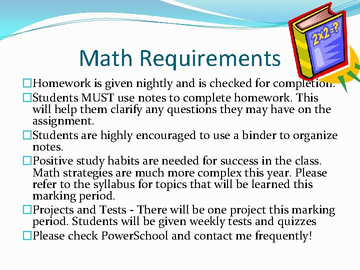th Welcome to 7 Grade Mrs Moore Math