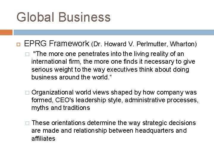 GLOBAL MARKETING STANDARDIZATION OR ADAPTATION Michele Fedor USA