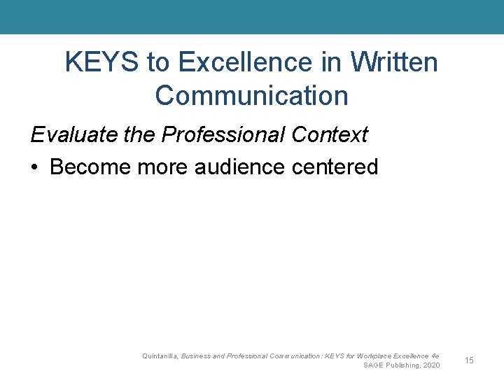 Chapter 9 Business and Professional Writing The Importance