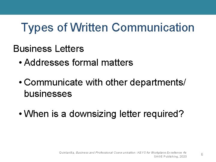 Chapter 9 Business and Professional Writing The Importance