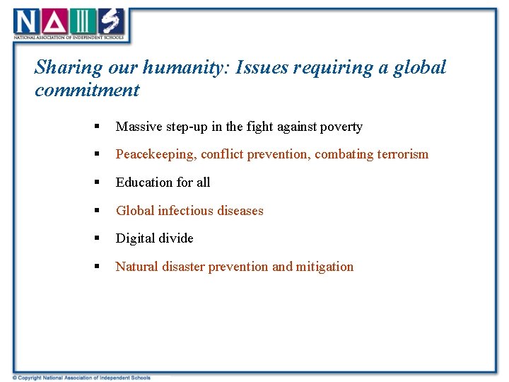 Global ProblemSolving in Action NAISs Challenge 2020 Program